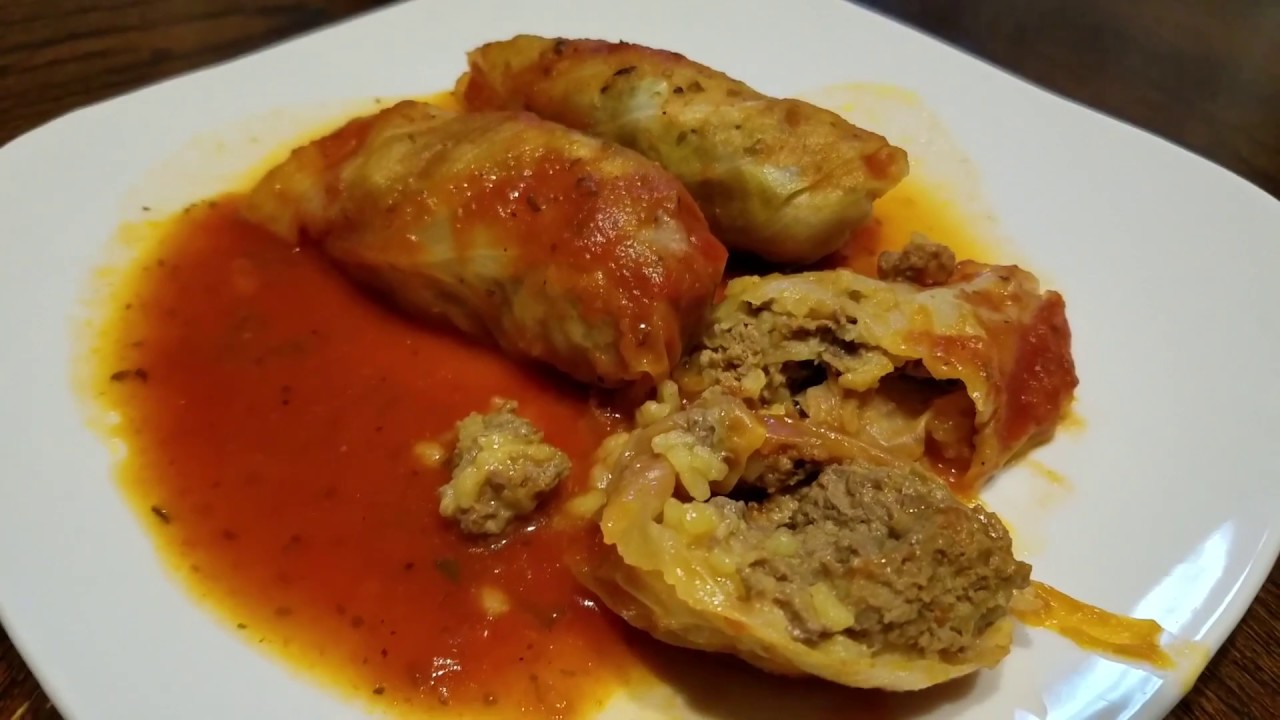 Repollo Relleno De Carne Y Arroz Bien Sabroso