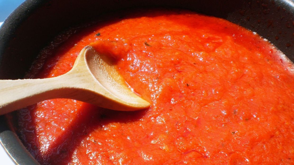 Receta de la autentica salsa de tomate Italiana tradicional
