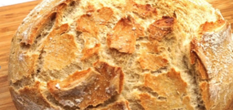 PAN casero SIN AMASAR, en 3 minutos receta muy fácil