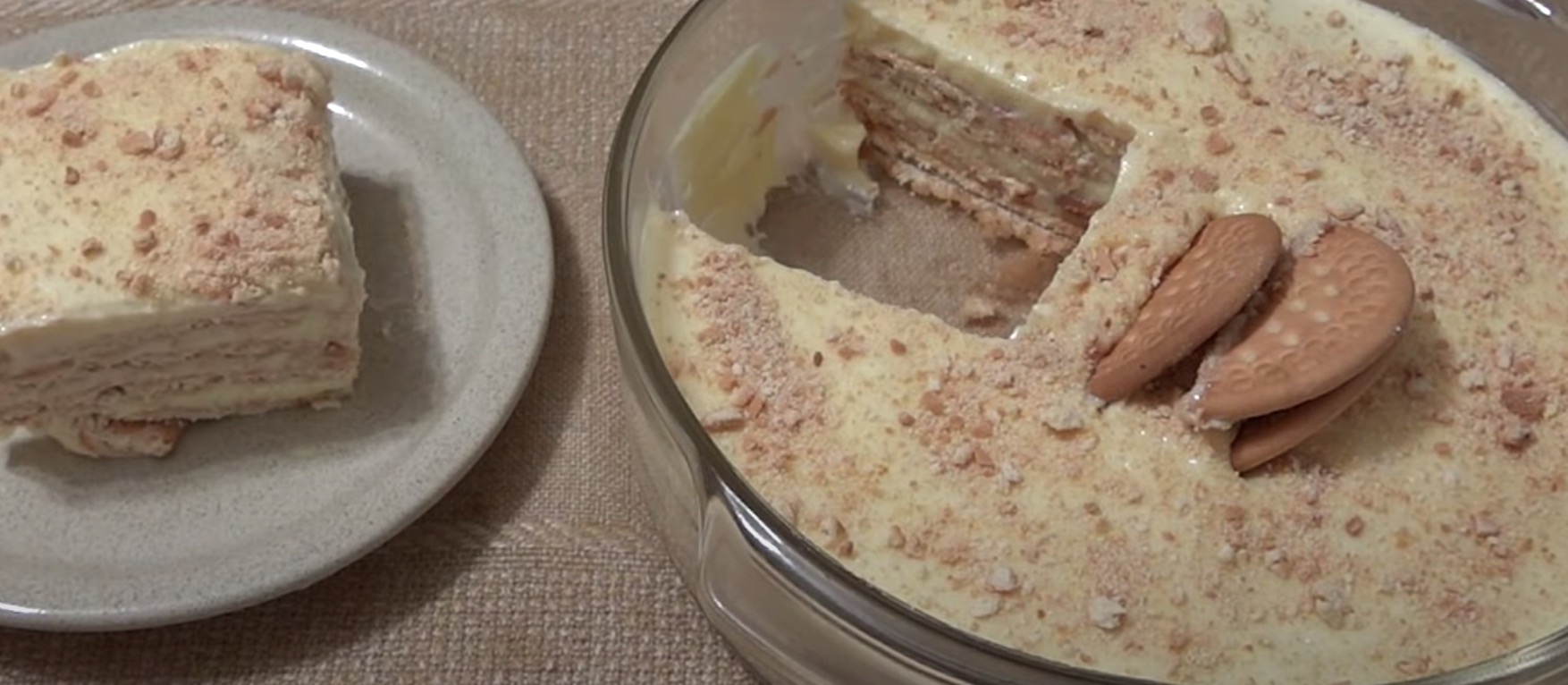 Como hacer un delicioso postre de galletas con leche condensada y limon